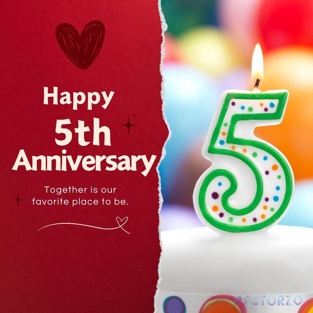 Download Free Happy 5th Anniversary Images and Wshes
