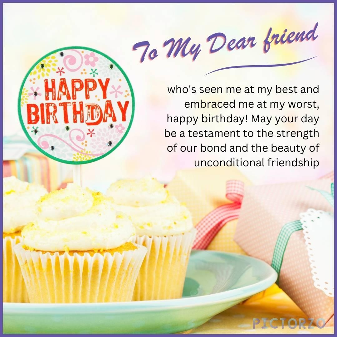 Celebrate With Joy! Happy Birthday Friend Images at Pictorzo