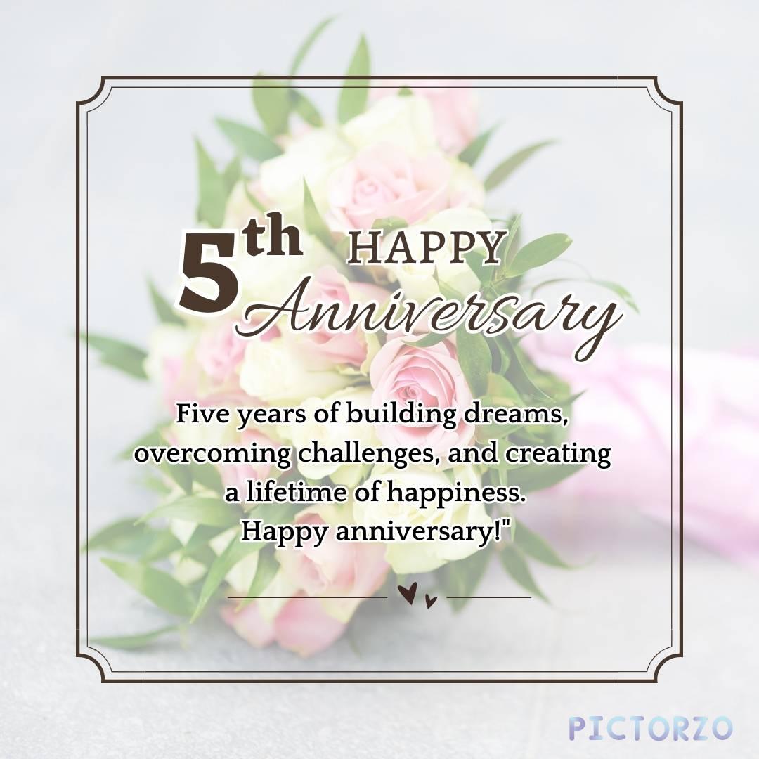Download Free Happy 5th Anniversary Images and Wshes
